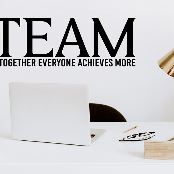Together Everyone Achieves More - Etsy