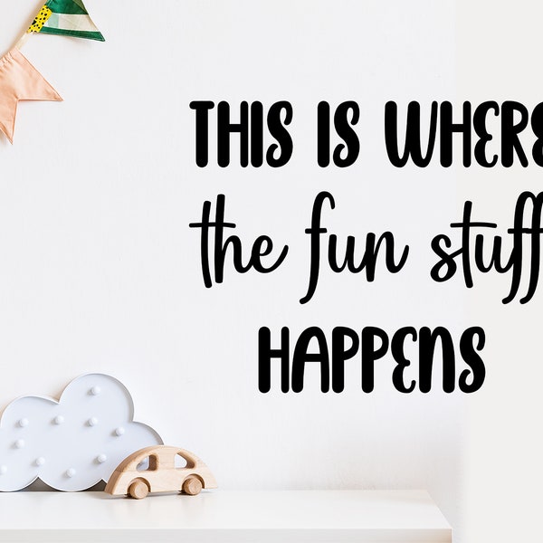 Playroom Wall Decals - Etsy