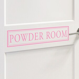 Powder Room Powder Room Decal Wall Decal Vinyl Decal Bathroom Wall ...