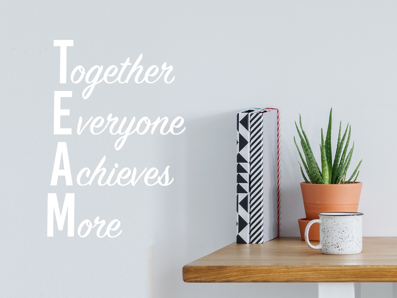 TEAM Together Everyone Achieves More Script Wall Decal | Etsy