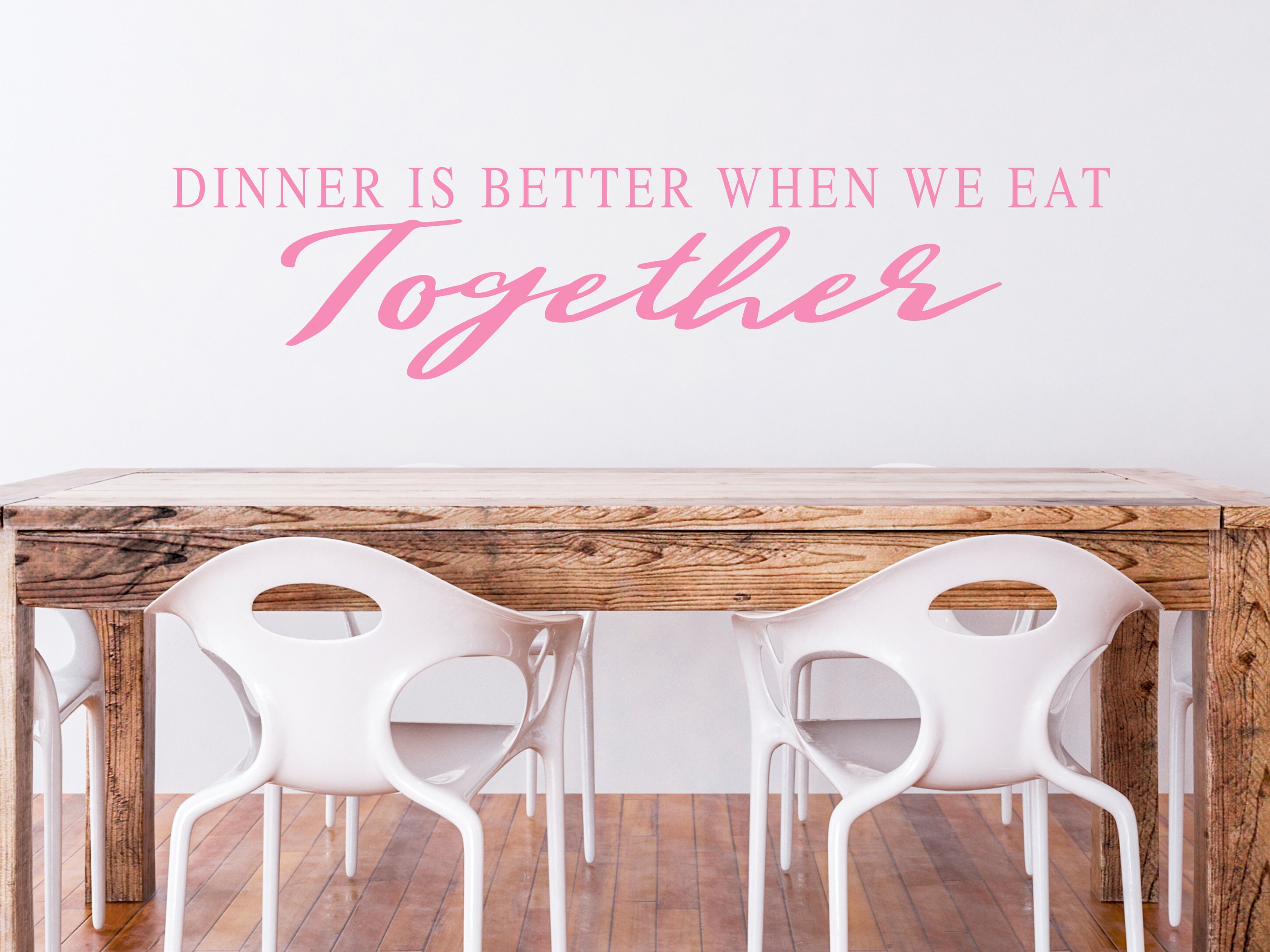 Dinner is Better When We Eat Together Wall Decal Vinyl | Etsy