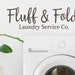 Fluff & Fold Laundry Service Co. Wall Decal Vinyl Decal Laundry Room Decal Laundry Room Sign ...
