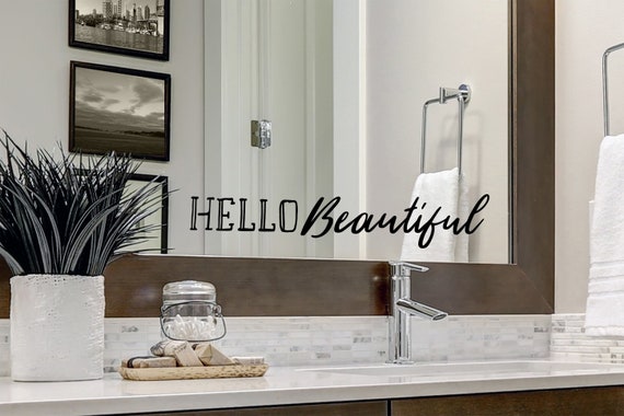 Hello Beautiful Hello Beautiful Decal Wall Decal Vinyl | Etsy