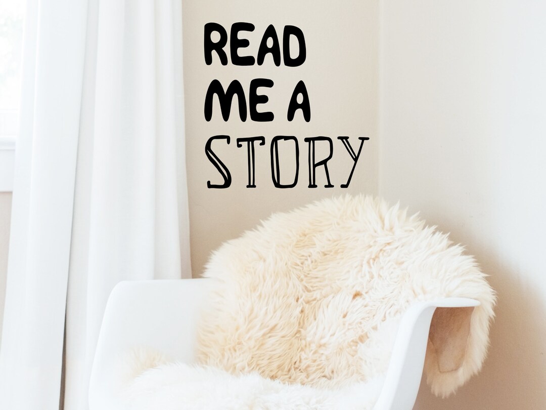 Read Me A Story Wall Decal Vinyl Decal Kids Room Wall Decal Nursery ...