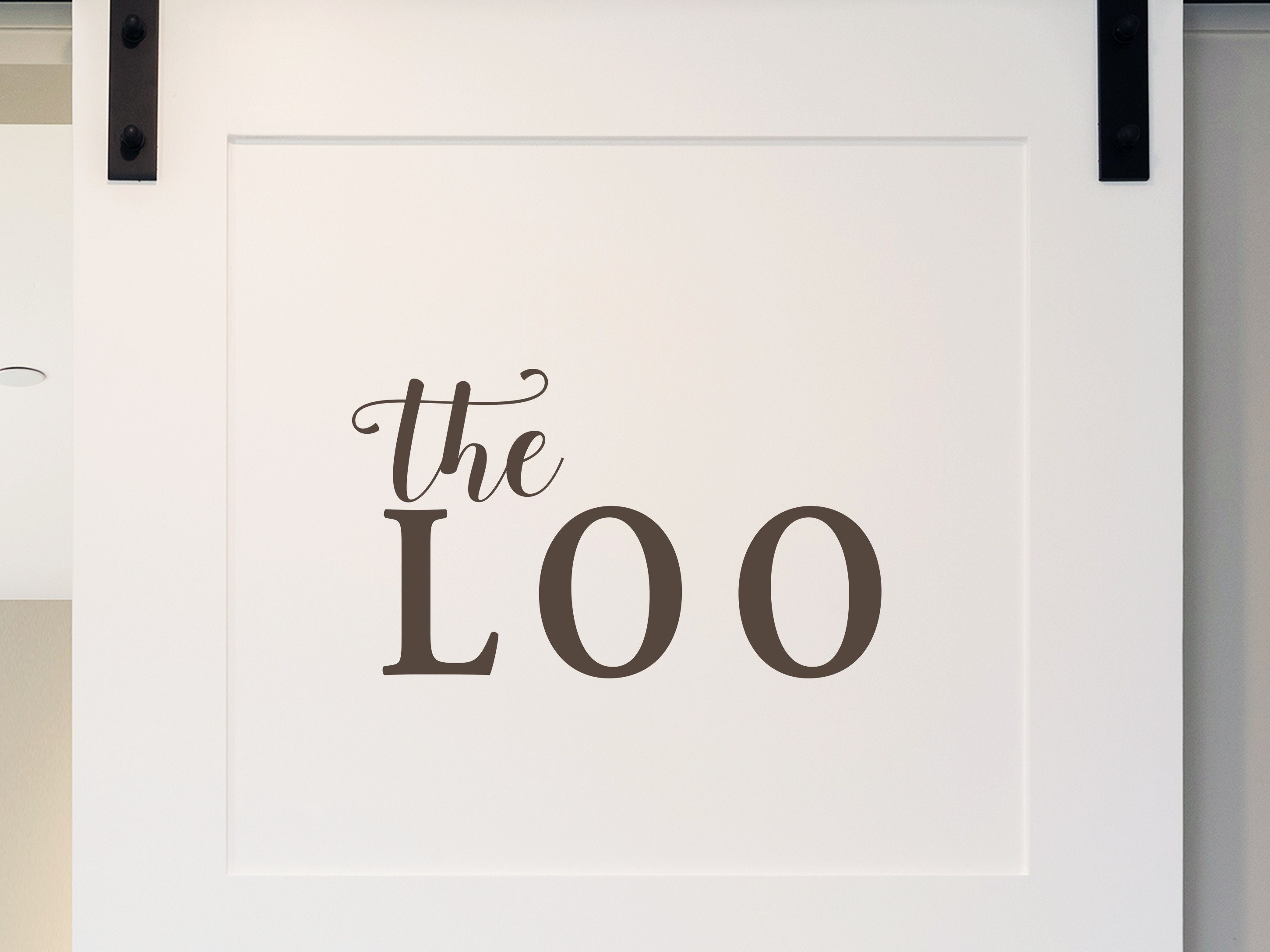 The Loo Wall Decal Door Decal Bathroom Door Sign Vinyl - Etsy