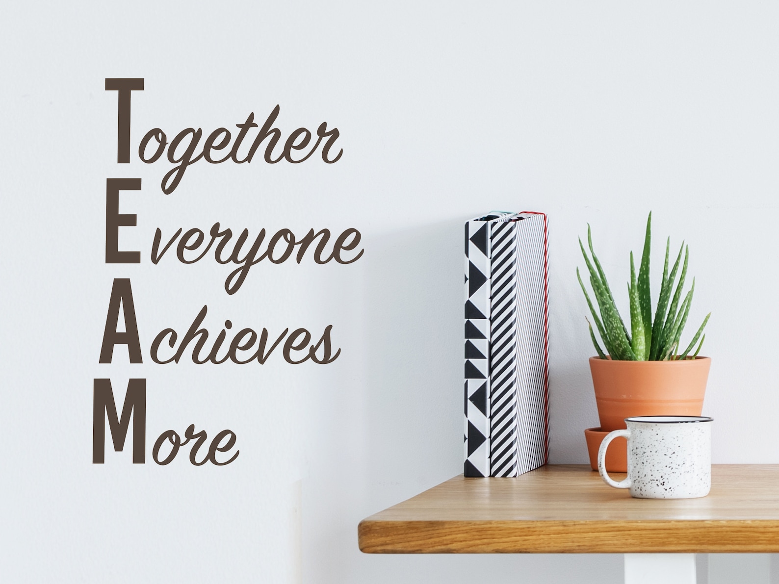 TEAM Together Everyone Achieves More Script Wall Decal | Etsy