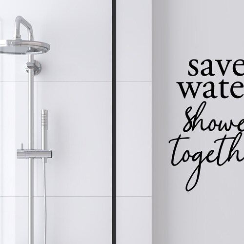 Bathroom Wall Decal Sticker | Etsy