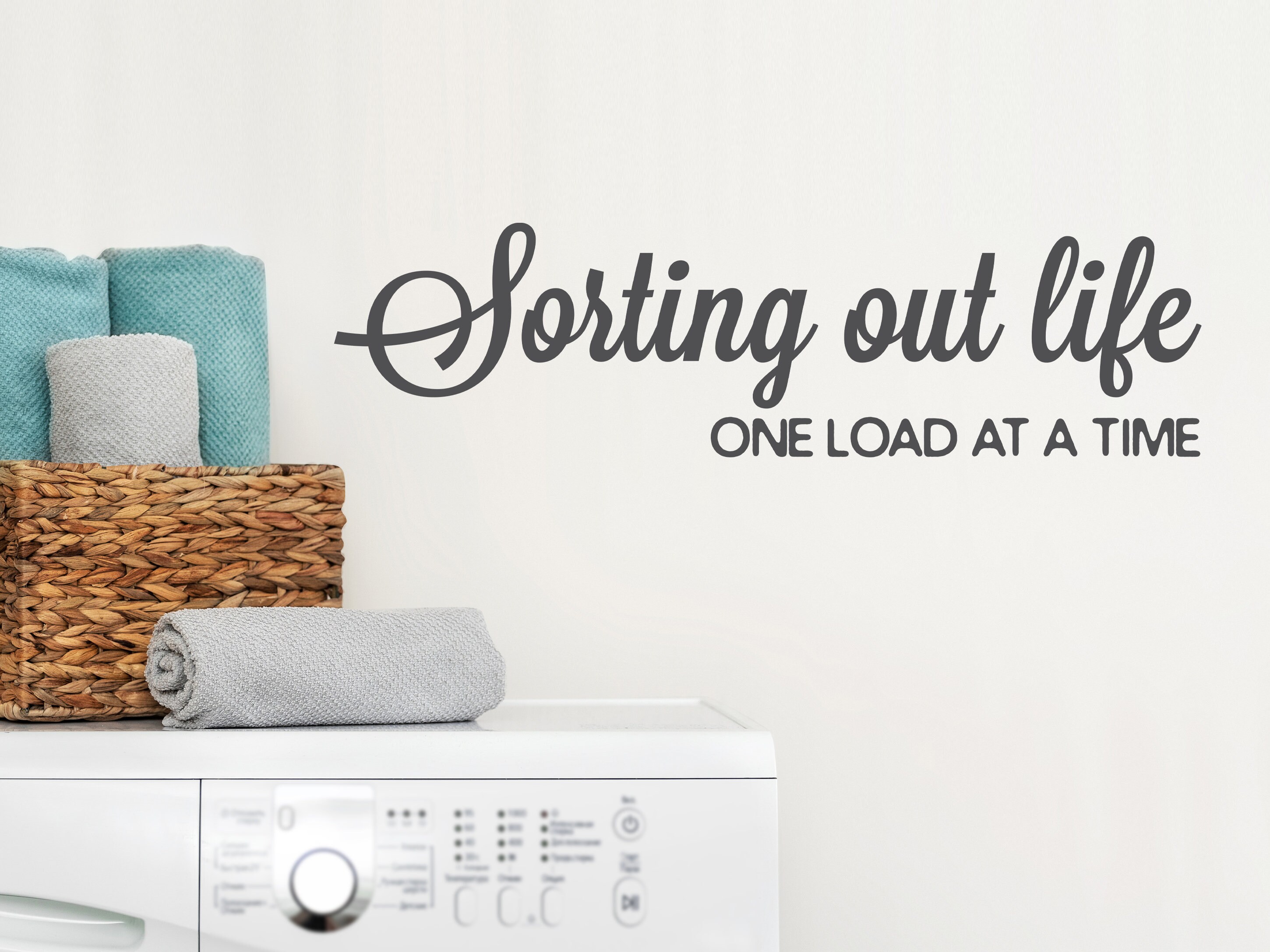 Sorting Out Life One Load at A Time Wall Decal laundry Room | Etsy
