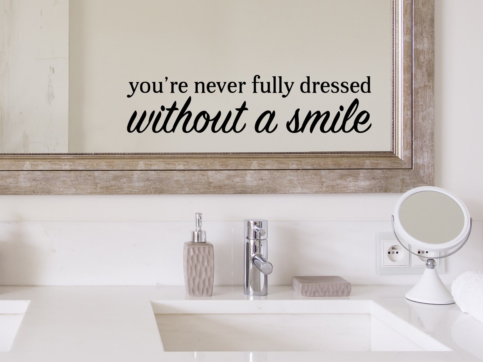 You're Never Fully Dressed Without A Smile Bold wall - Etsy
