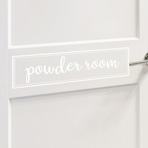 Powder Room Powder Room Decal Wall Decal Vinyl Decal - Etsy