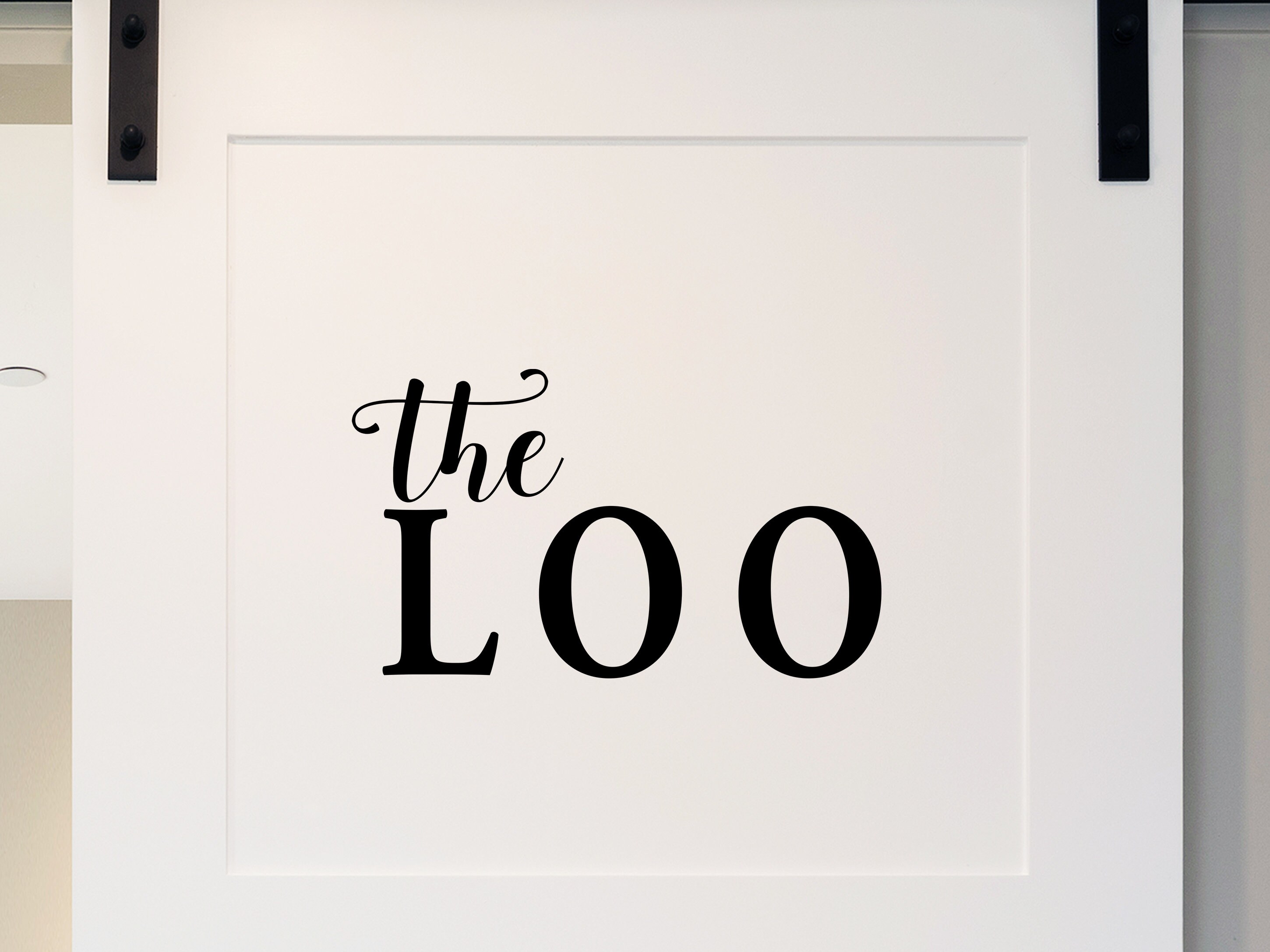 The Loo Wall Decal Door Decal Bathroom Door Sign Vinyl - Etsy