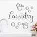 Laundry and Bubbles Wall Decal Vinyl Decal Laundry Room Decal Laundry ...