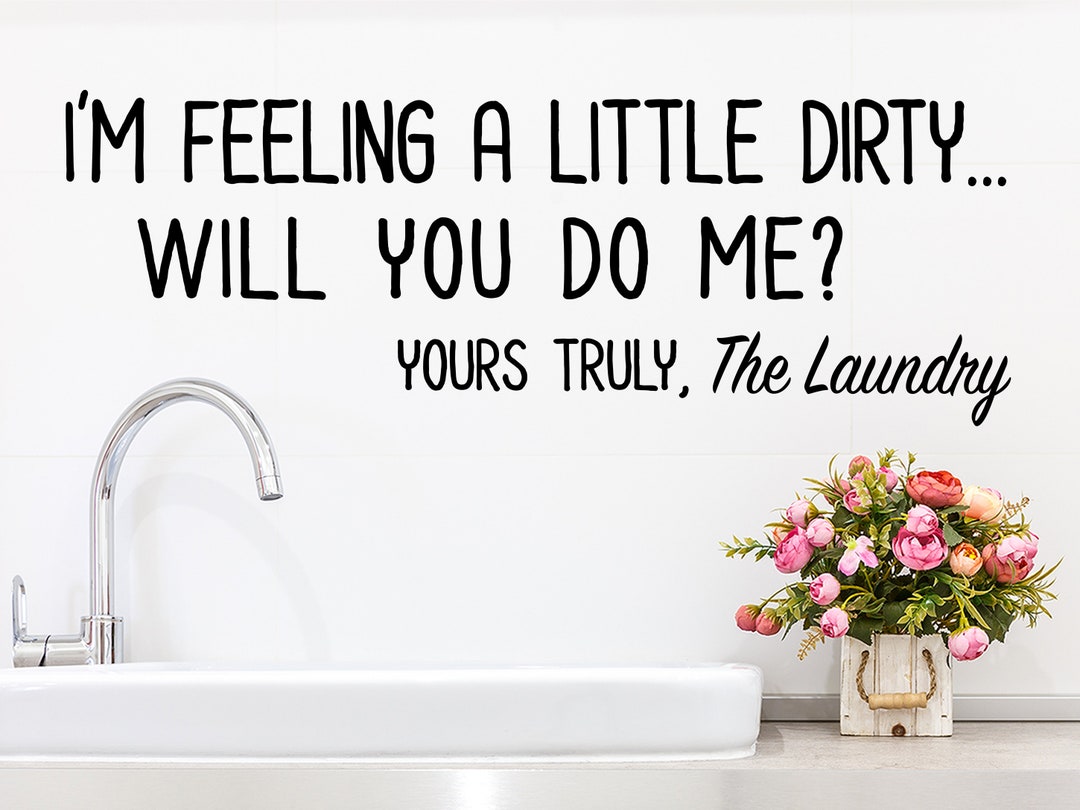 I'm Feeling Dirty Will You Do Me Yours Truly the Laundry - Etsy