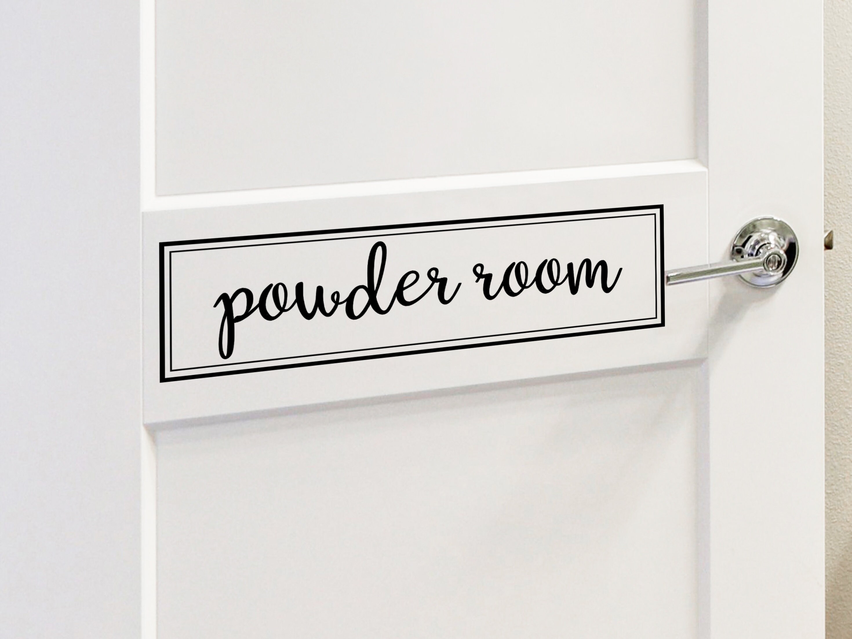 Powder Room Powder Room Decal Wall Decal Vinyl Decal | Etsy