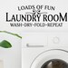 Laundry and Bubbles Wall Decal Vinyl Decal Laundry Room Decal Laundry ...