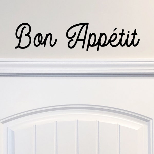 Bon Appetit Wall Decal - Etsy