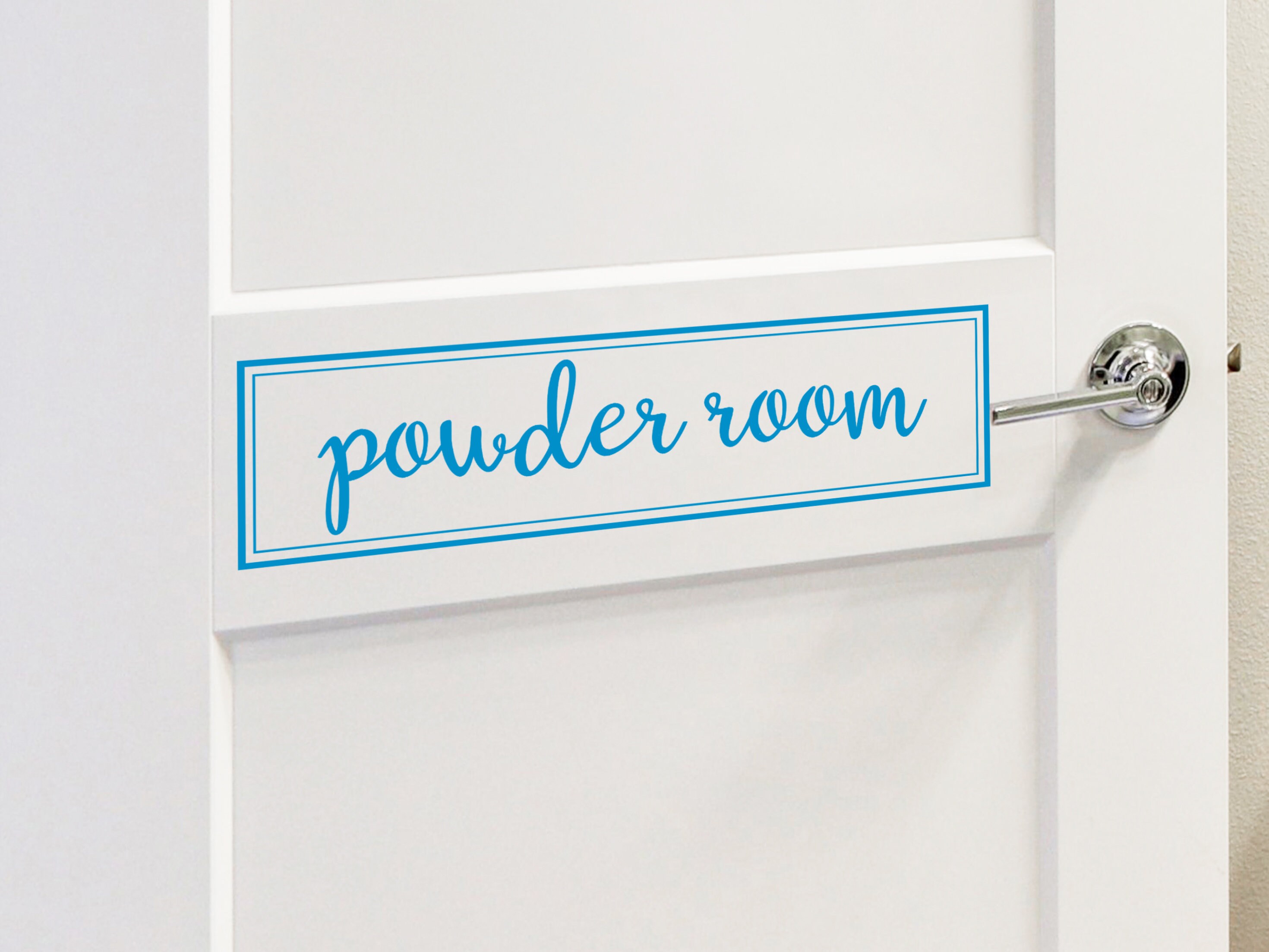 Powder Room Powder Room Decal Wall Decal Vinyl Decal | Etsy