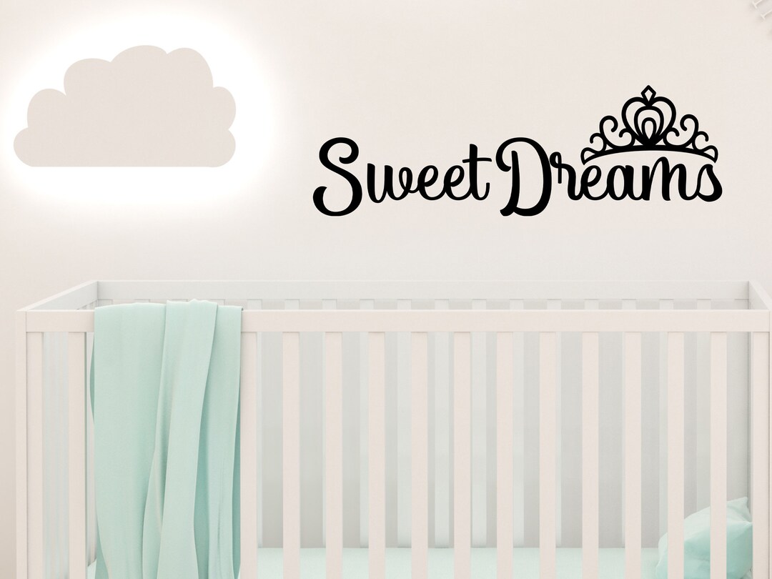 Sweet Dreams Cursive Wall Decal for Kids Playroom Wall - Etsy