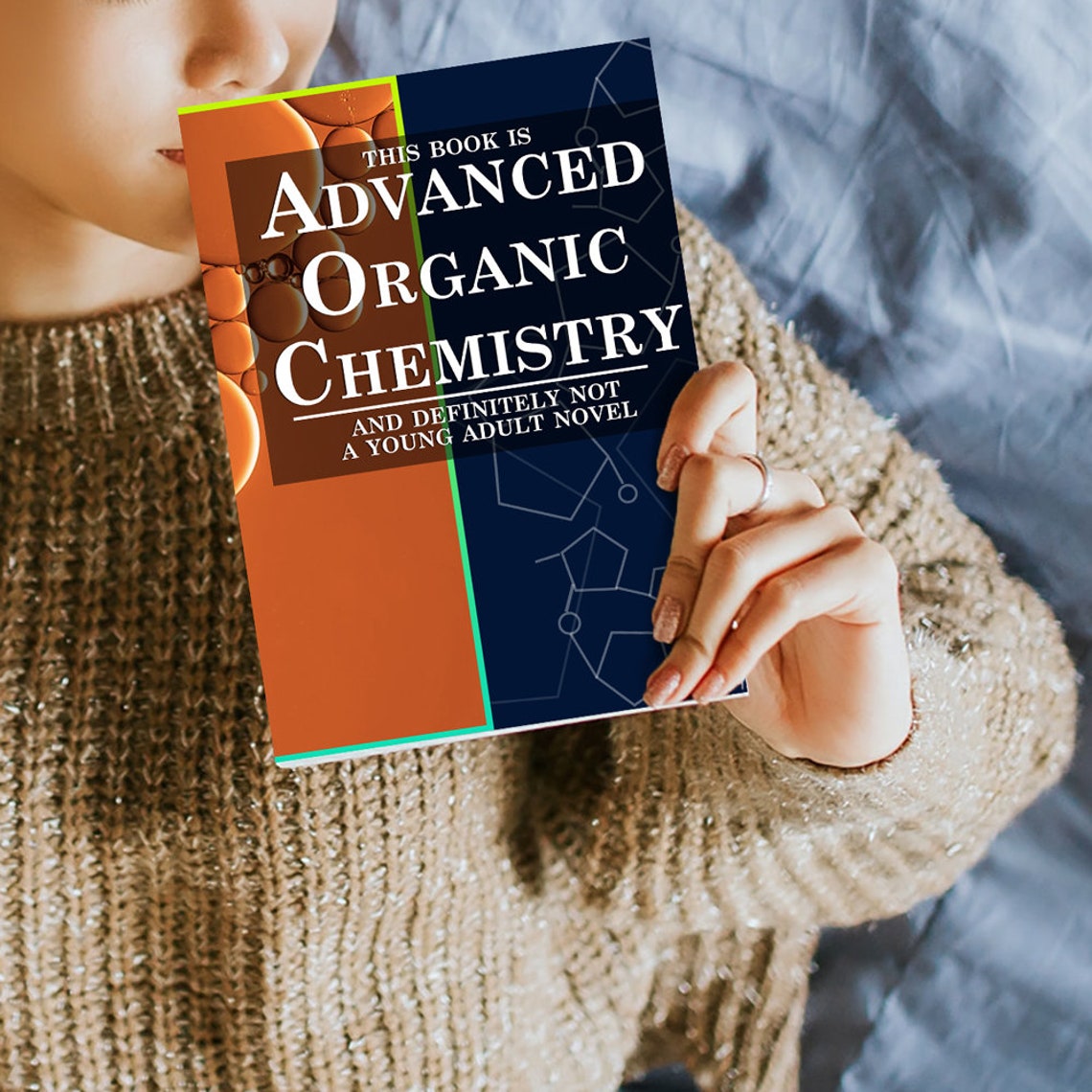 Slip-on Book Cover: "organic Chemistry" Book Cover — Romance Edition - Etsy