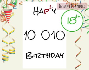 Math birthday card | Etsy