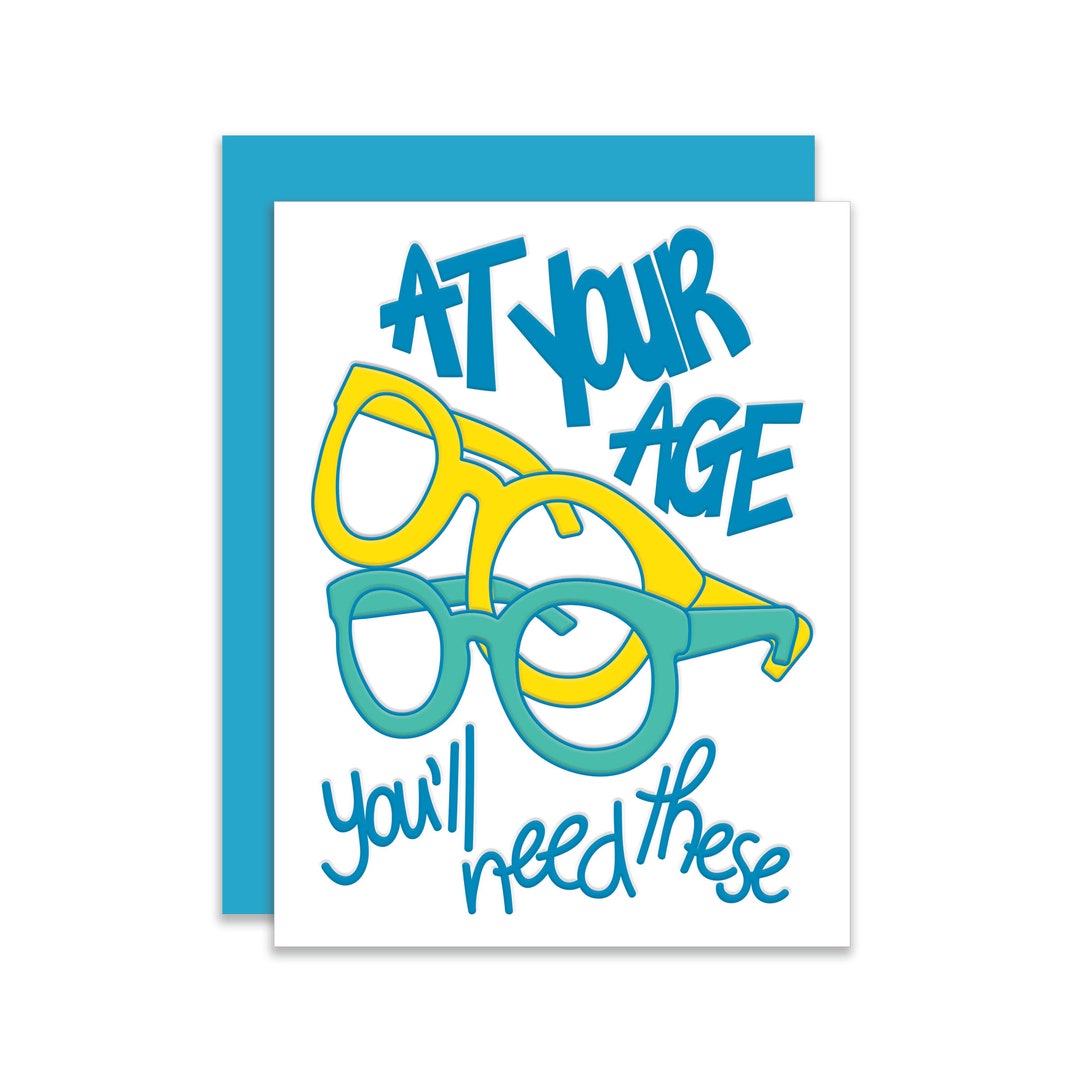 Getting Old Card Funny Birthday Card Letterpress Greeting - Etsy