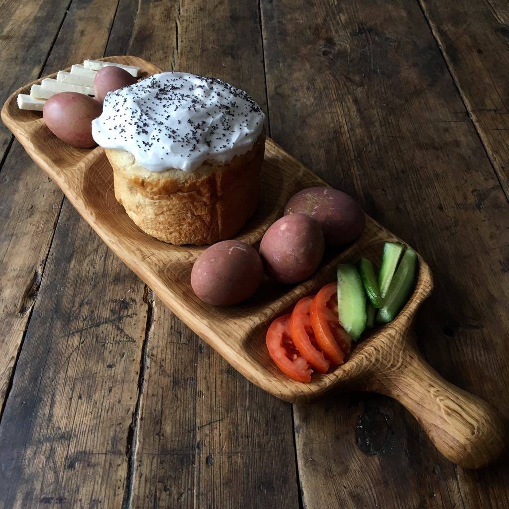 Platters Segmented oak platter dish Trays & Platters etna.com.pe