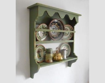 Wooden Plate Rack - Etsy