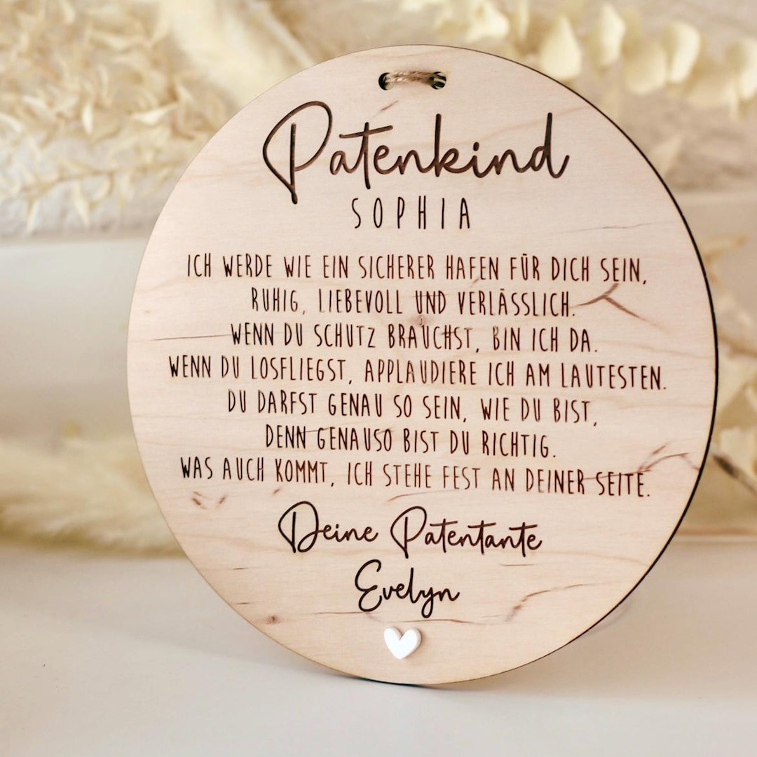 Geschenk Zur Taufe Von Patentante