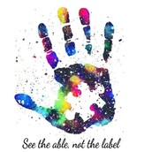 Autism See the Able Not the Label Handprint Ready to Press Sublimation ...