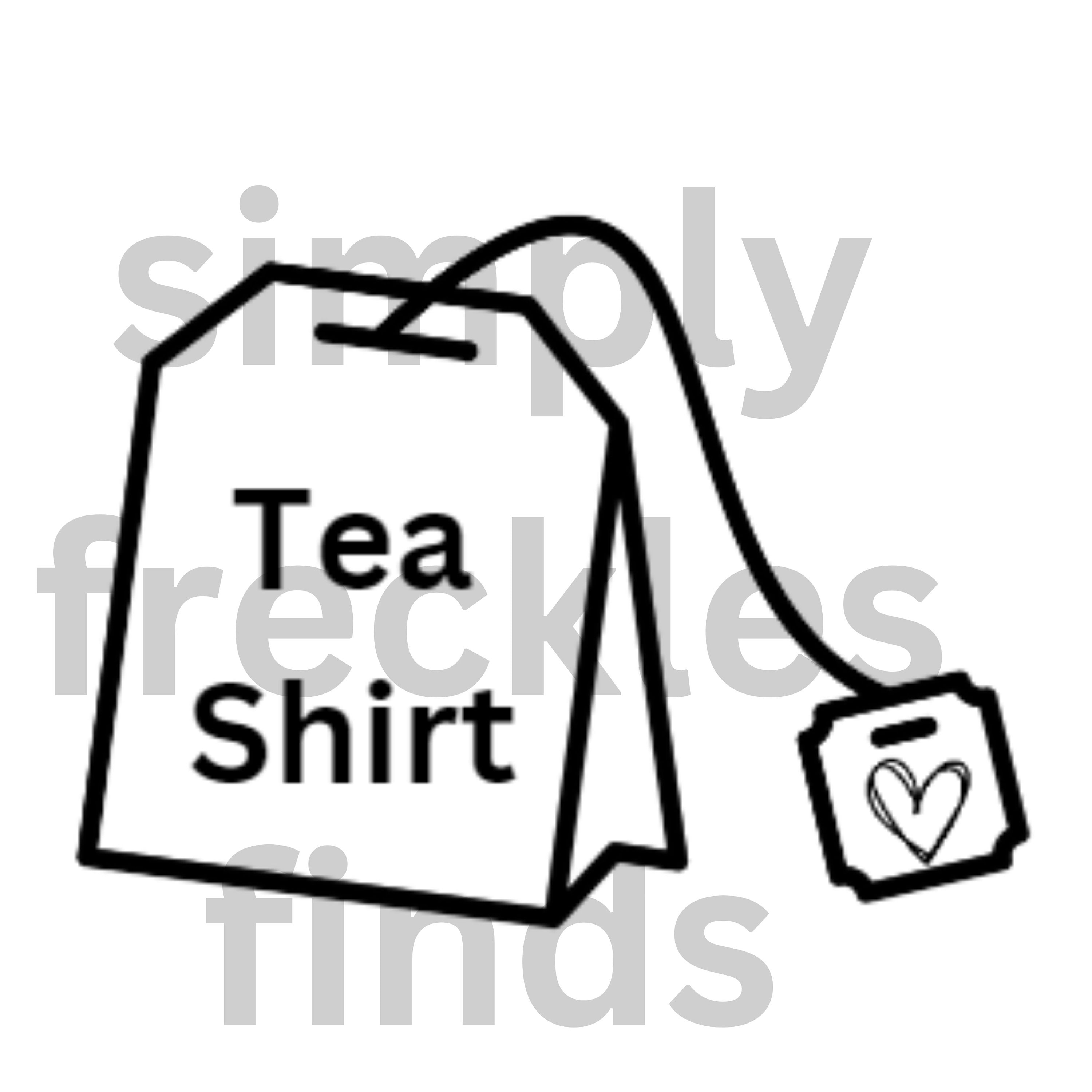 Tea Shirt Tea Bag Tee Shirt Funny Graphic Tee Sublimation PNG SVG ...