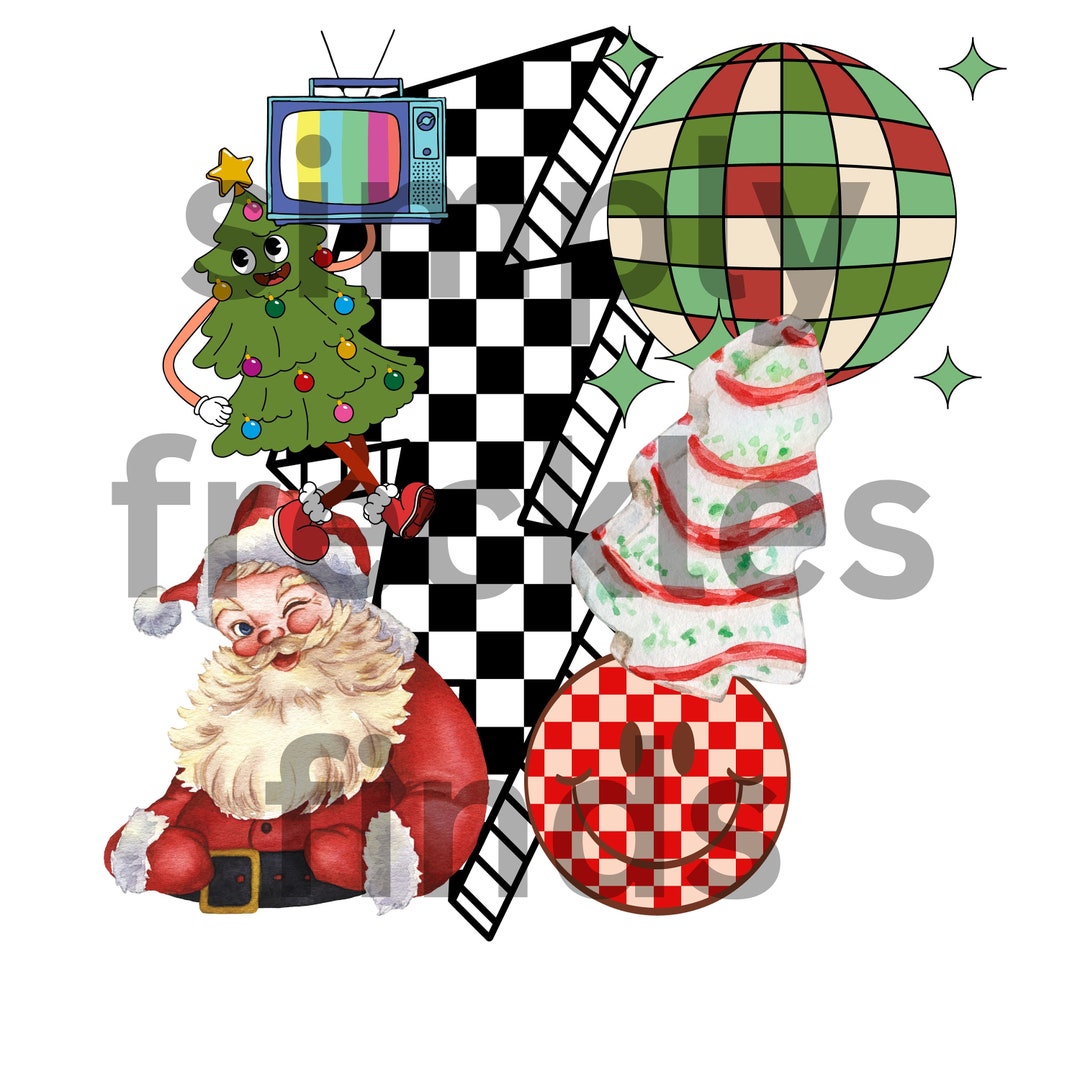 Retro Christmas Png Santa Claus Png Christmas Png Christmas Sublimation ...