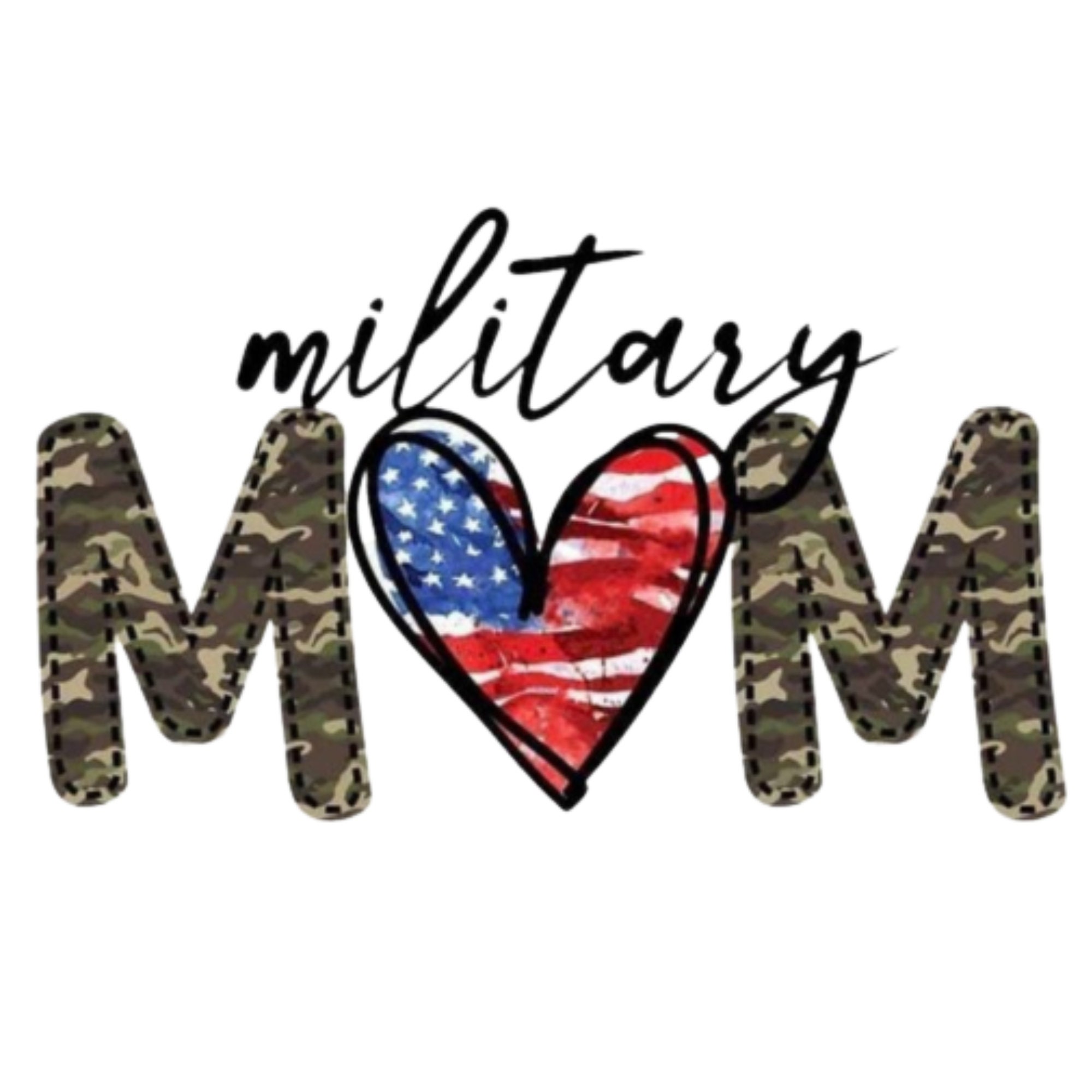 Military Mom America Sublimation Digital DTF PNG - Etsy