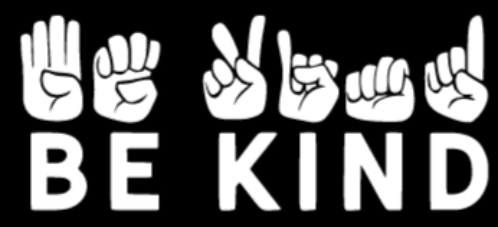 Be Kind Sign Language ASL Customizable Vinyl Decal - Etsy
