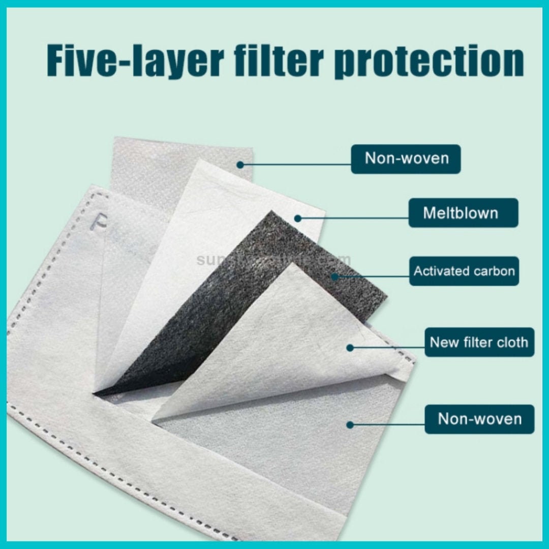 Mask Filters Free Shipping 5 Pack Filter Pad Mask Filter Pads Face Mask ...