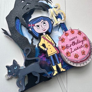 Coraline Cake Topper , Coraline Birthday, Coraline Theme , Coraline ...