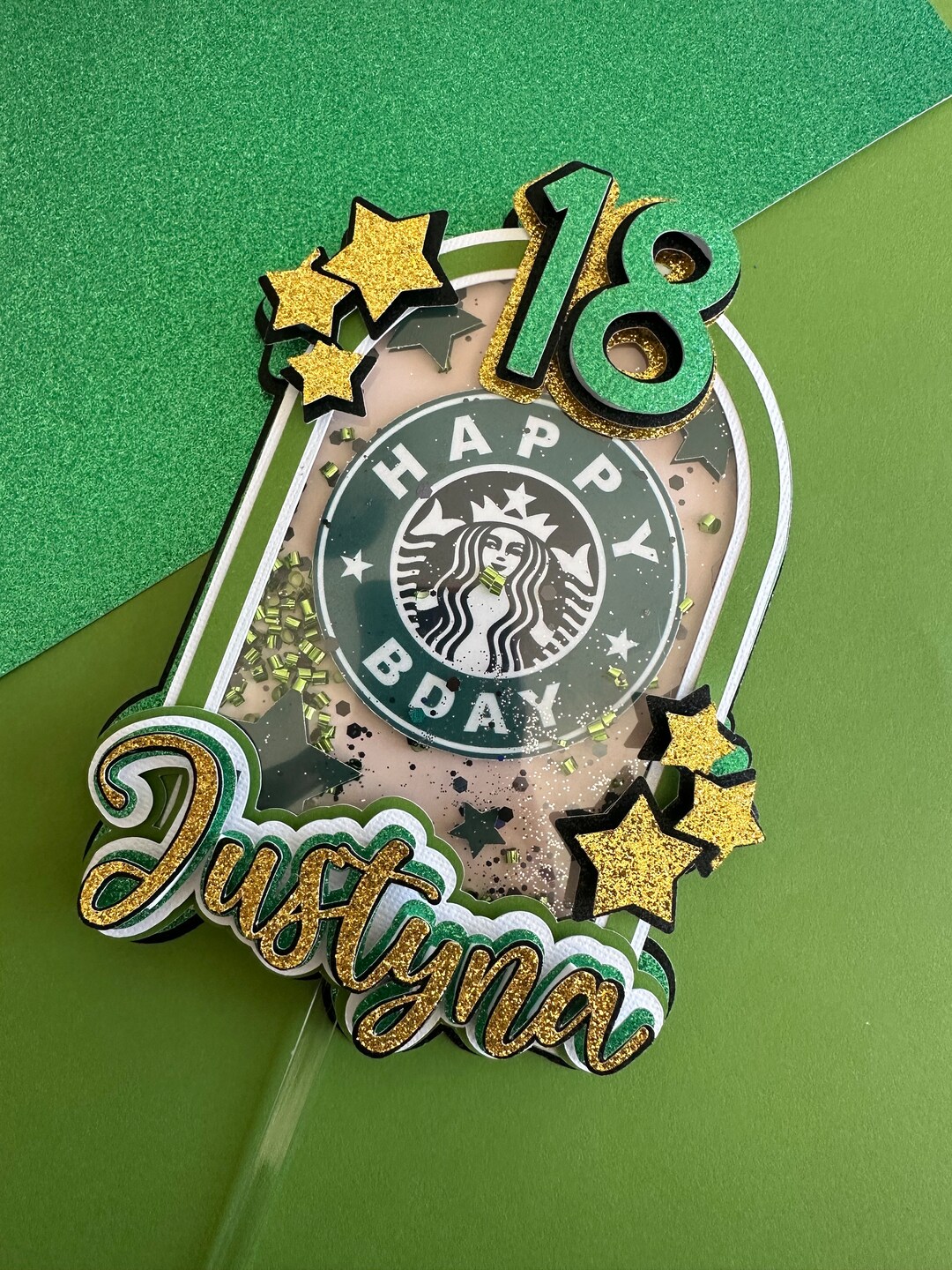 Starbucks Caketopper , Starbucks Birthday, Starbucks Theme - Etsy