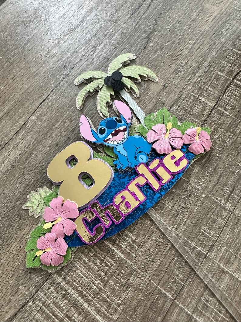 Stitch Cake Topper Lilo and Stitch Topper Stitch Birthday - Etsy