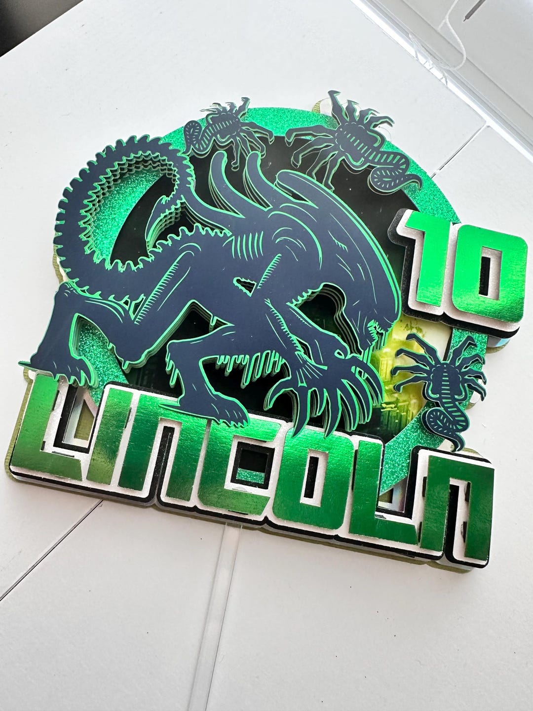 Alien Cake Topper, Xenomorph Cake Topper, Alien Movie Birthday ...