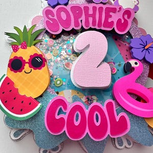 Pool Party Cake Topper, Summer Cake Topper, Beach Cake Topper,cool Five ...