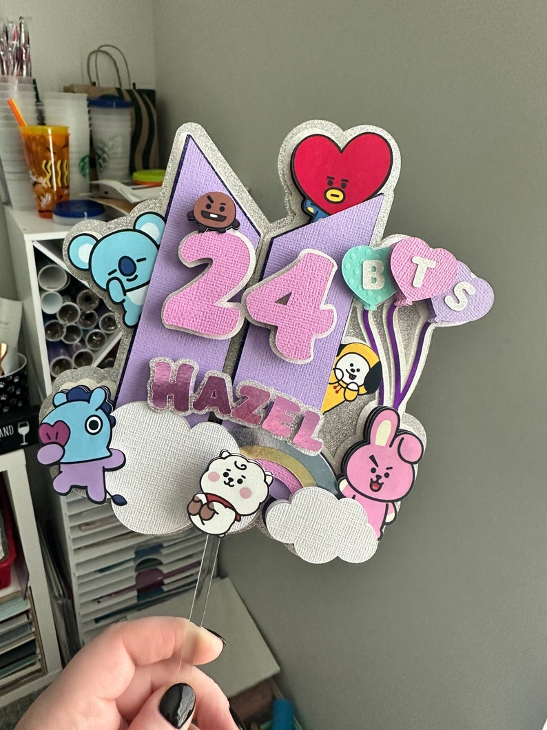 BTS Cake Topper B21 Cake Topper B21 BTS Merch BTS - Etsy