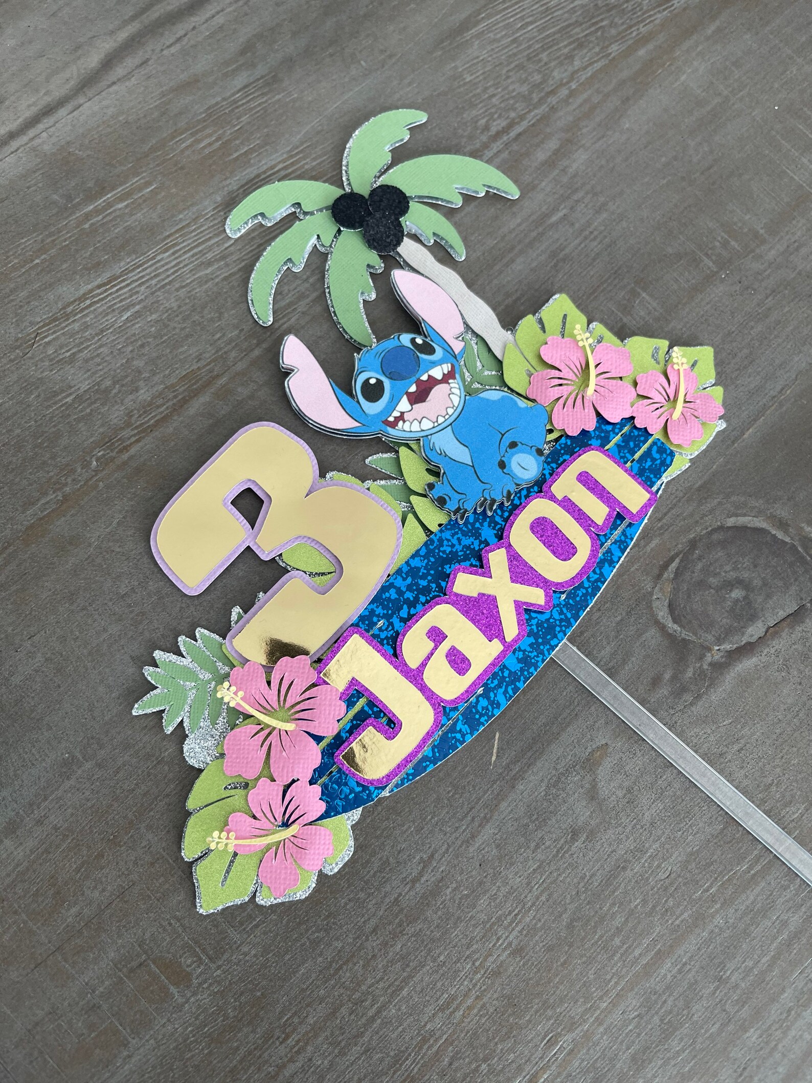 Stitch Cake Topper Lilo and Stitch Topper Stitch Birthday - Etsy