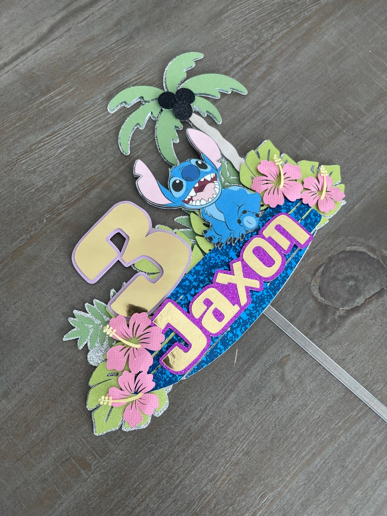 Stitch Cake Topper Lilo and Stitch Topper Stitch Birthday - Etsy