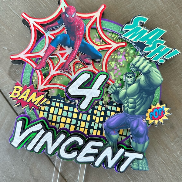Hulk Cake Topper - Etsy