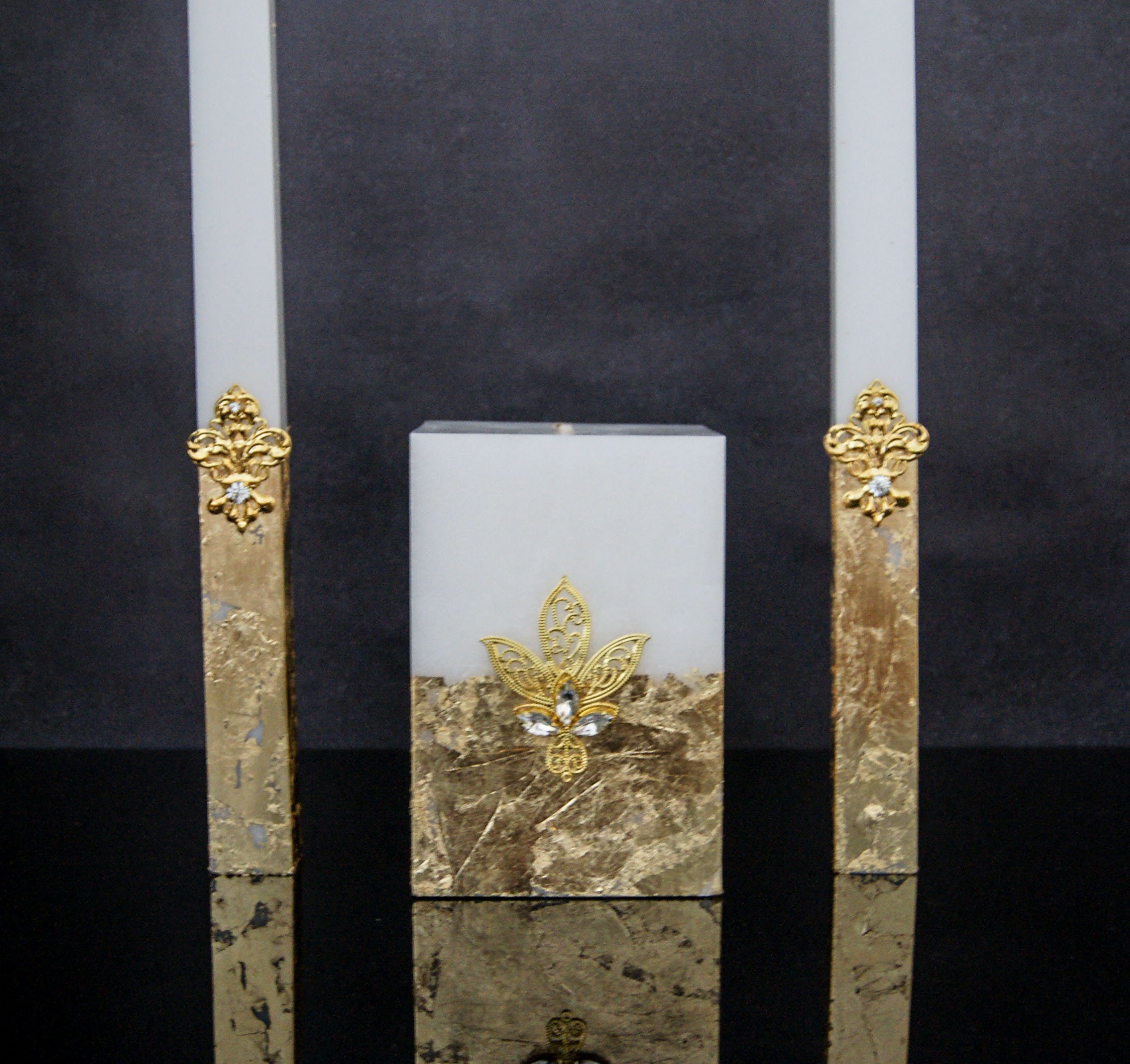 Gold Unity Candle Set for Wedding - Etsy