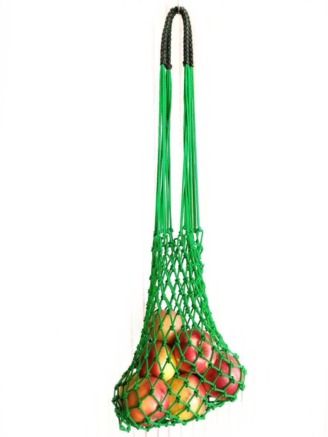 Green Farmer Market Reusable Fishnet Wicker Bag Polypropylene - Etsy