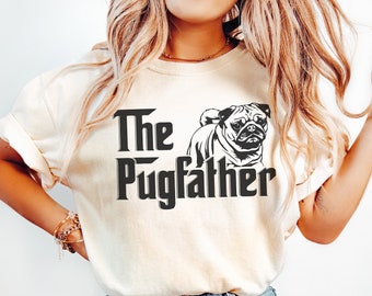 The Pugfather Svg, Pug Svg, Pug Dad Svg, Pug Lover Svg, Father's Day ...