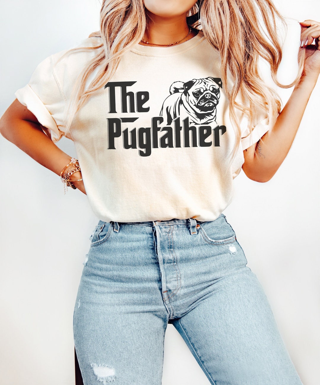 The Pugfather Png, , Pug Dad Png, Pug Lover Png, Father's Day Png, Dad ...