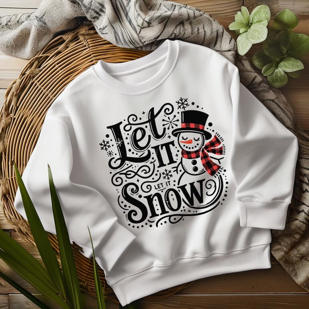 Let It Snow Png, Snowman Png, Christmas SVG, Merry Christmas Png ...