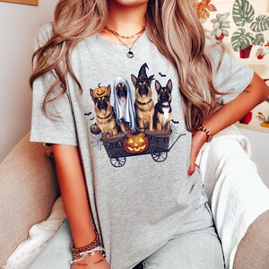 German Shepherd Ghost Dog PNG, Spooky Dog Sweatshirt Png, Halloween Dog ...