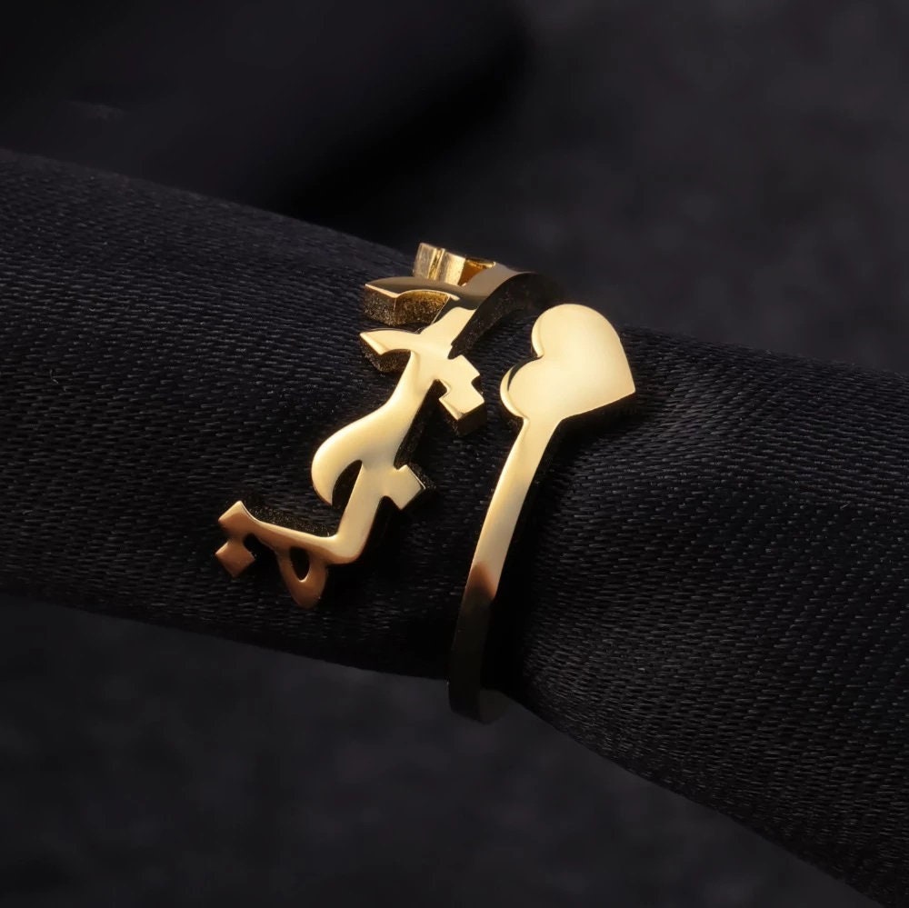 Arabic Name Ring Custom Name Arabic Ring Personalized - Etsy